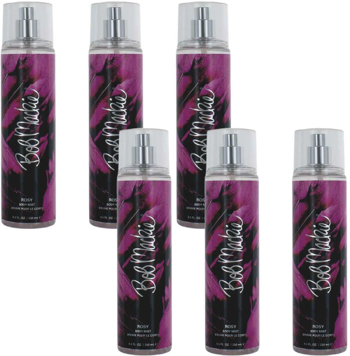 Rosy By Bob Mackie For Women Combo Pack: Body Mist Spray 50.4 (6x8.4oz ...
